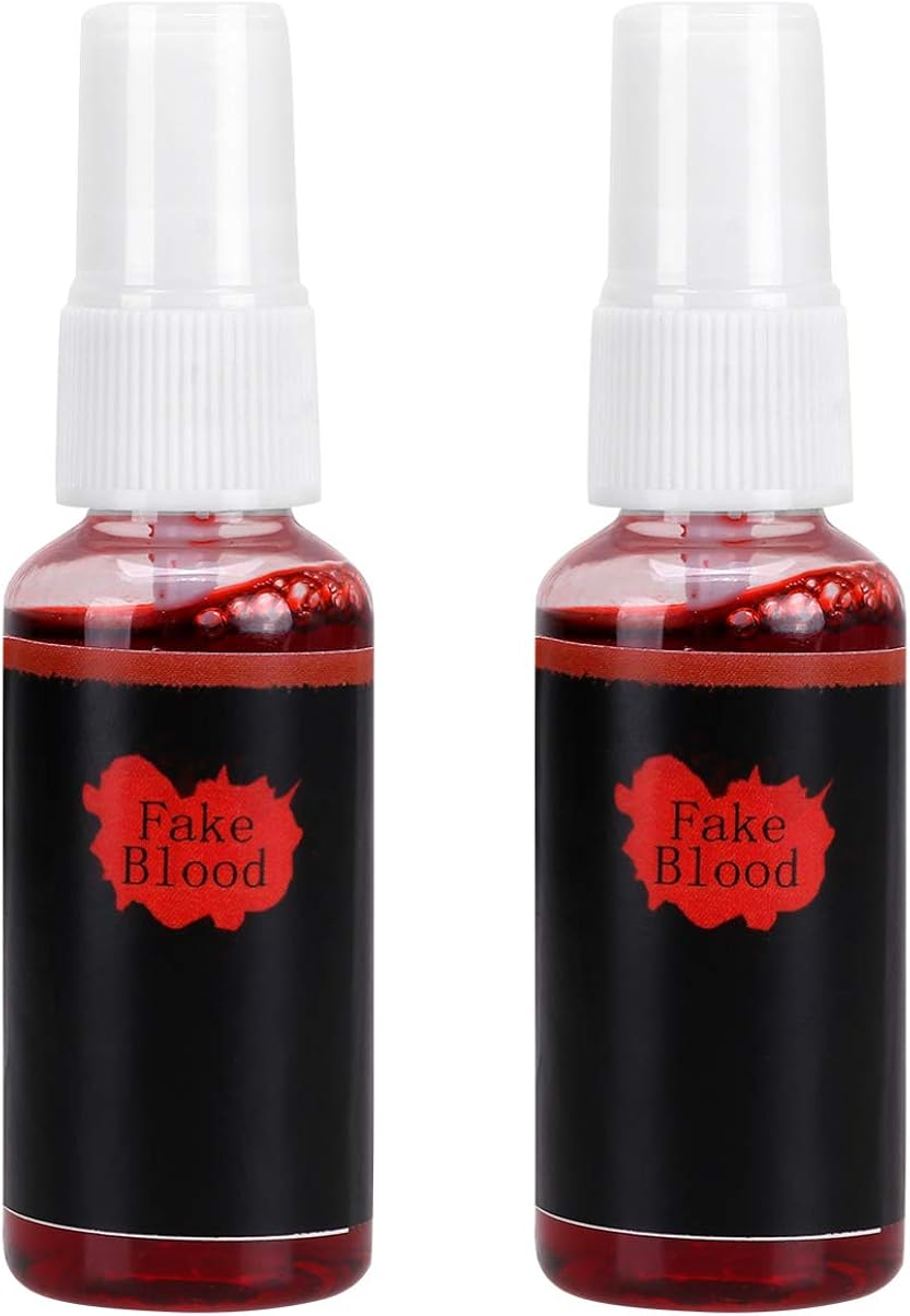 Amosfun Halloween Fake Blood Makeup Spray Artificial Blood Toy Cosplay ...