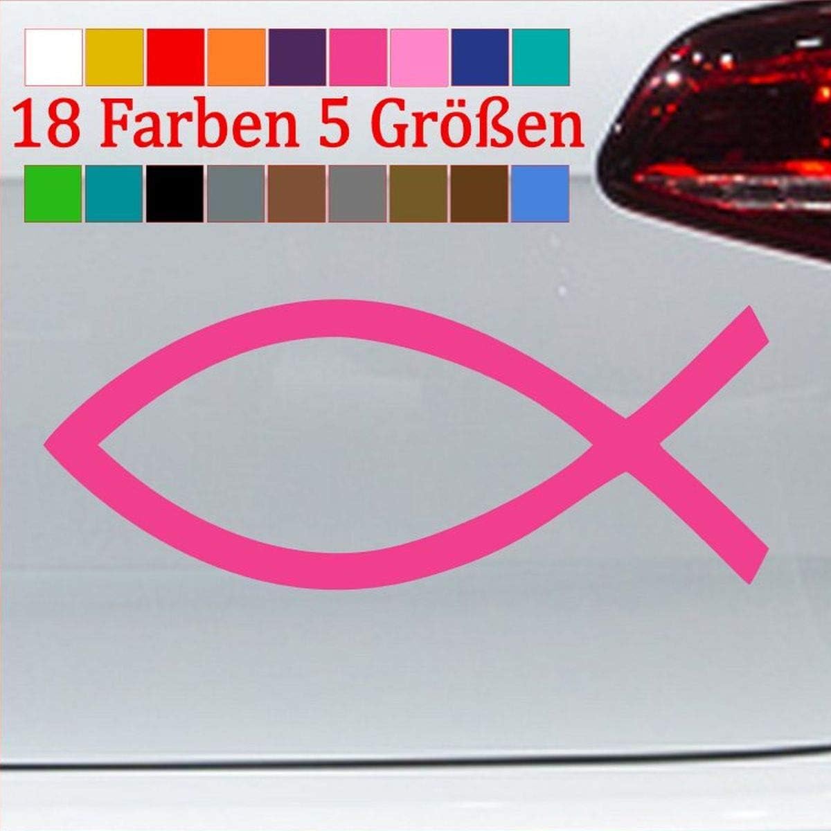 Taufe Fisch Aufkleber Firmung Sticker Ichthy Auto Sticker Kirche Jesus ...