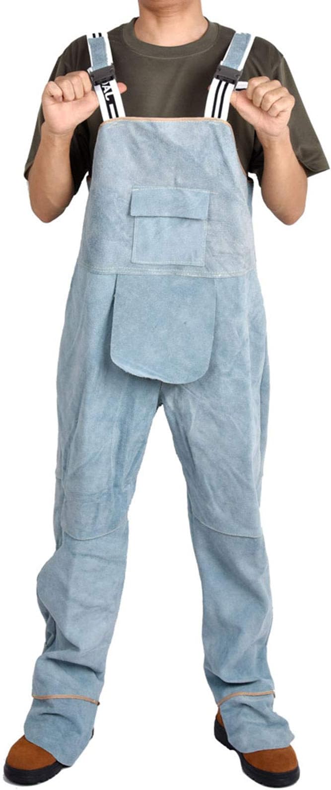 Welding Clothing, Heavy Duty Safety Work Overalls, Full Cowhide Flame ...