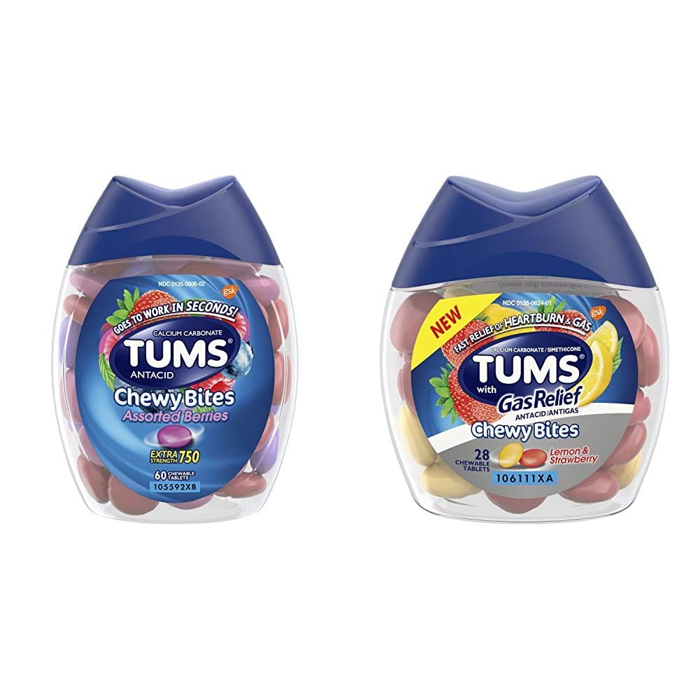 Mua TUMS Chewy Bites Assorted Berries Antacid Hard Shell Chews for ...