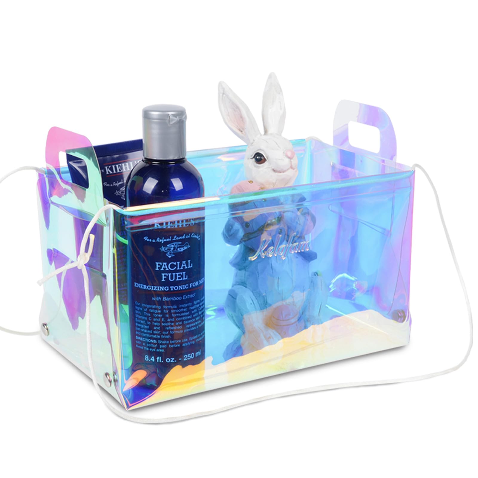 Iridescent desk accessories, Small baskets for decor, Reusable ...