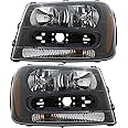 Amazon.com: For Chevrolet Chevy Trailblazer Headlights Lamps Set 2002 ...