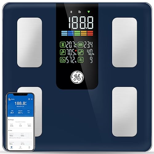 GE Scale for Body Weight Smart: Digital Bathroom Body Fat Scales for ...