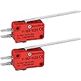 Heschen Micro Switch, V-153-1C25, SPDT, Long Hinge Lever, 20A 250VAC, 2 Pack: Amazon.com ...