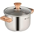 Amazon.com: Daniks Oslo Stainless Steel Stock Pot with Glass Lid | Induction 2 Quart ...