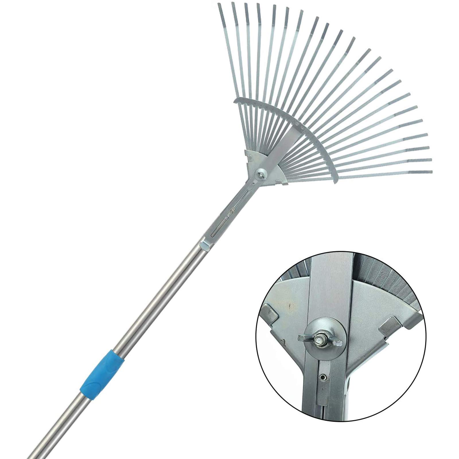 Miya Leaf Rake 63 Inch Adjustable Folding Head From 11 | Desertcart INDIA