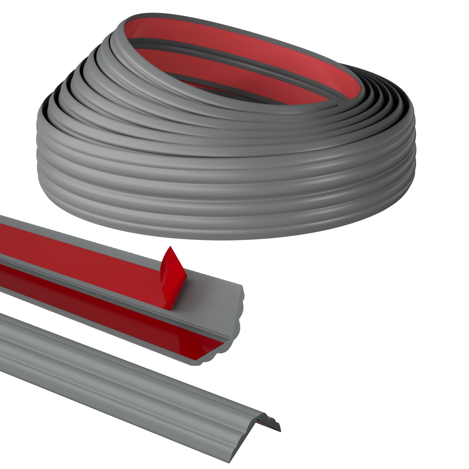 Raycity1.6IN x36FT Flexible Wall Corner Guard & Edge Protector Grey 90 ...