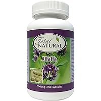 Amazon.com: Natural Alfalfa Supplement 500mg 250 Capsules [1 Bottles ...