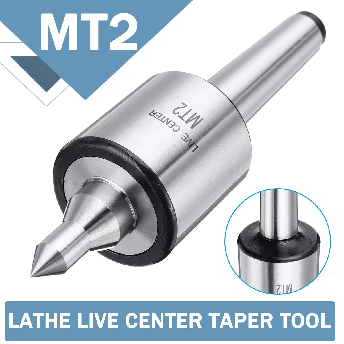 MT2 0.001 Accuracy 5000rpm Max Steel Lathe Live Center Taper Tool ...