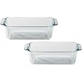 Amazon.com: Pyrex 1.5-Quart Clear Basics Glass Loaf Pan (Set of 2 ...