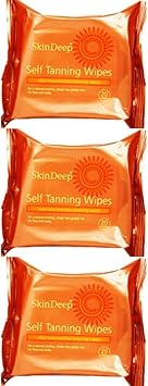 Skin Deep Self Tanning Wipes 20 Wipes x 3 Packs: Amazon.co.uk: Beauty
