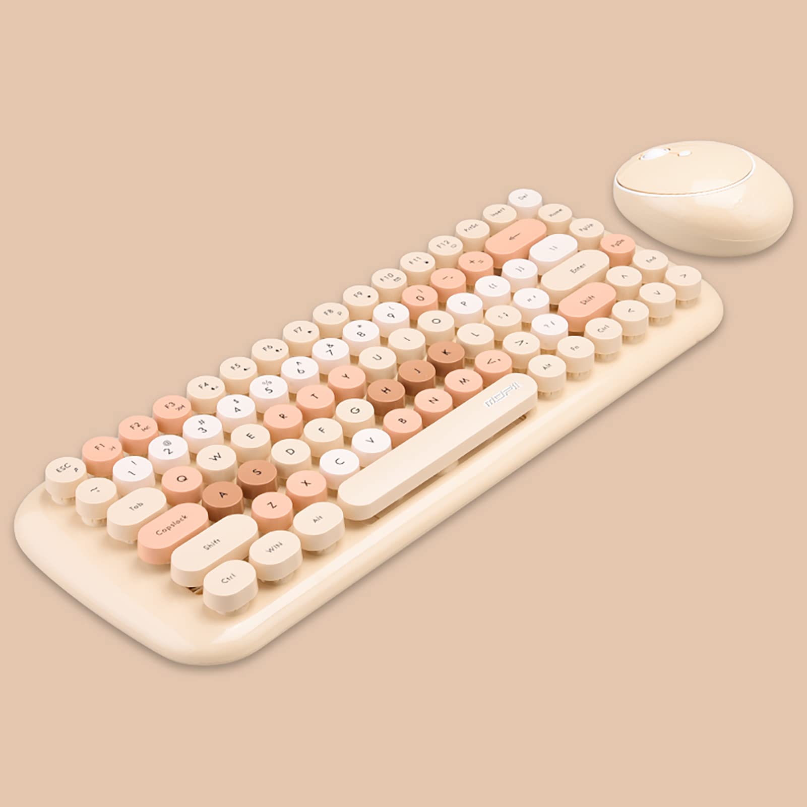 Mua 2.4G USB Wireless Keyboard and Mouse Multicolor Typewriter Style ...