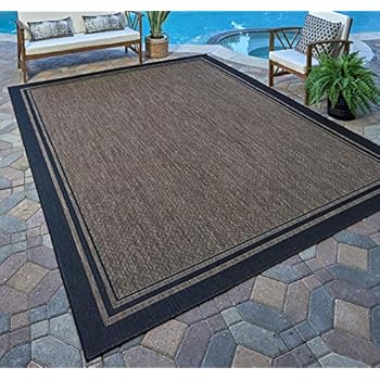 Amazon.com : Gertmenian 21490 Coastal Tropical Carpet Outdoor Patio Rug ...