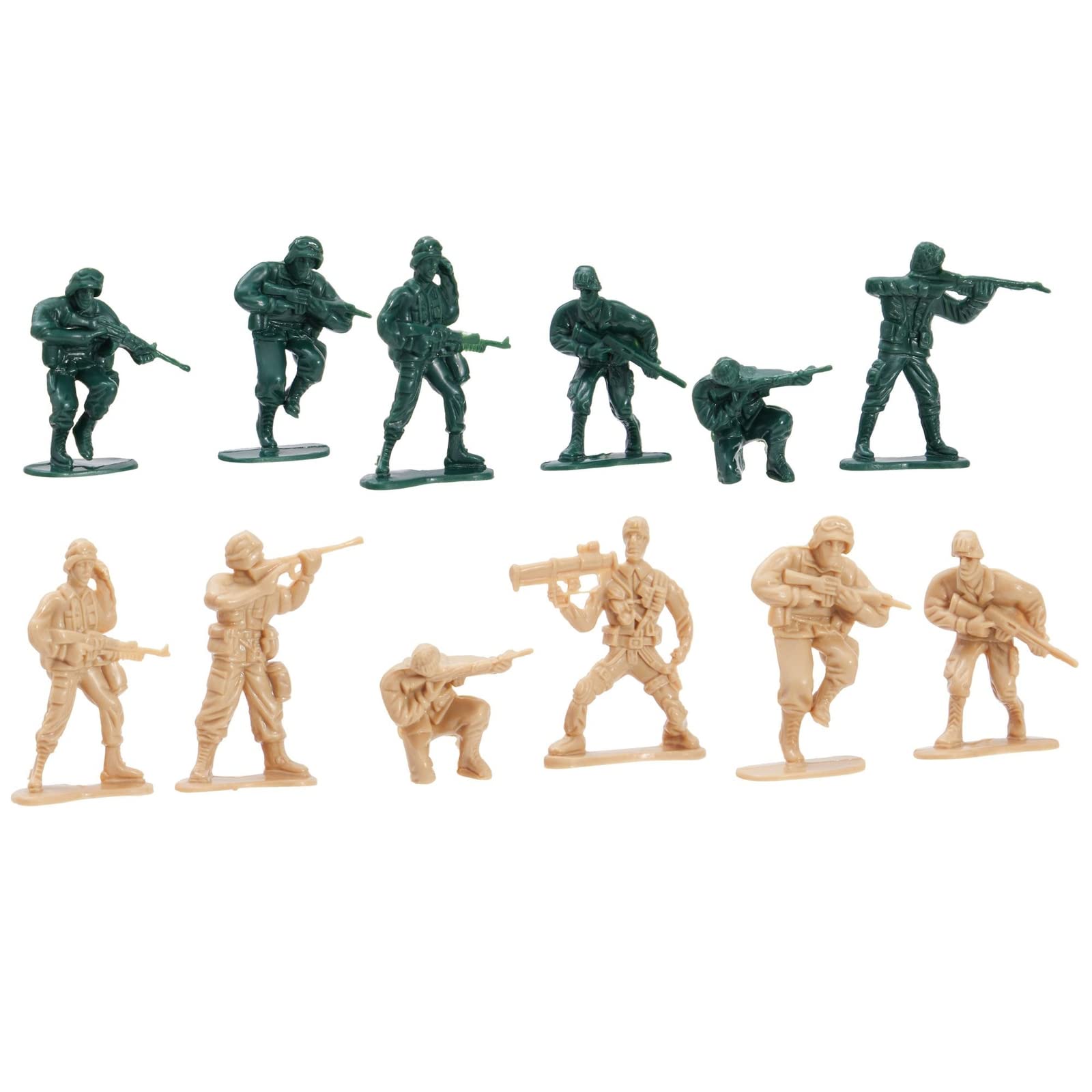 Juvale 100-Piece Army Men Toy Soldiers Playset For Boys – Small Plastic ...