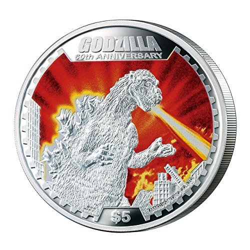Buy Godzilla birth 60 anniversary of founder Godzilla 1 oz silver coin ...