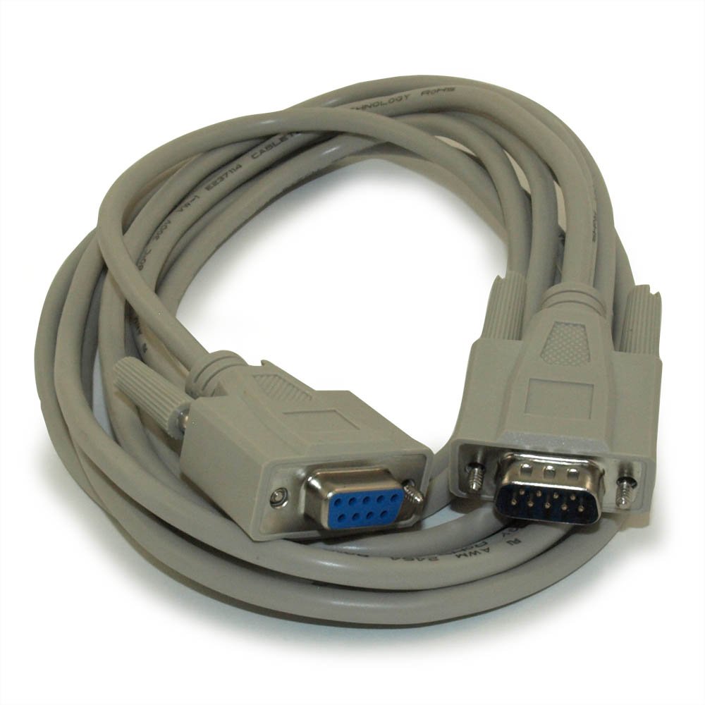 DB9/DB9 Male to Female Extension Cable MyCableMart 10ft Serial Cable