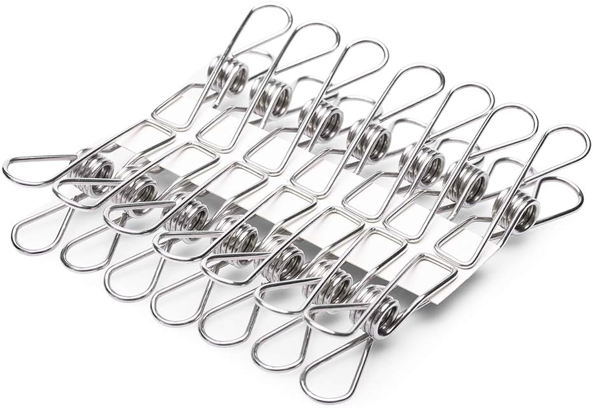 Clothespin 2.2"pin,40 Pack Stainless Steel Wire Clip Utility Clips ...
