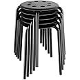 Amazon.com: Topeakmart Set of 5 Commercial Plastic Stackable Stools ...