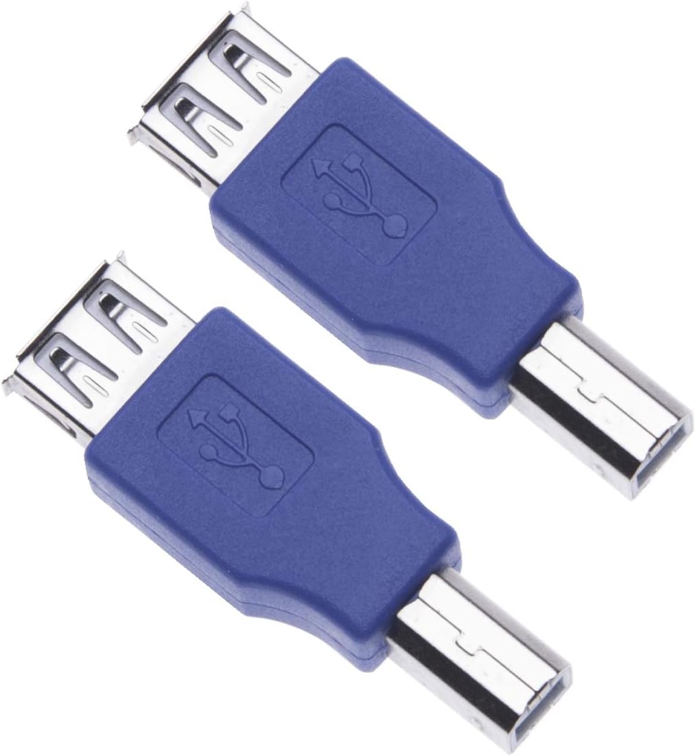 Amazon.com: USB 2.0 Female to Printer B Male Adapter USB Female to Male ...