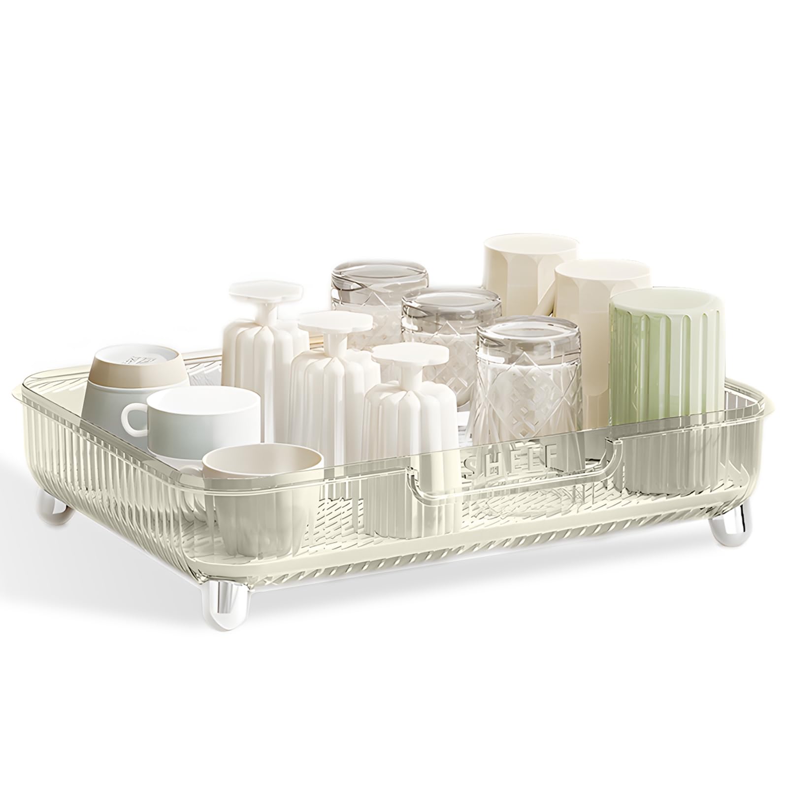 Daphilly Serving Tray,Dish Rack,Flat Drain Board,Multi-Use Tray for ...