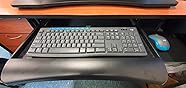 Amazon.com: Mount-It! Keyboard Drawer Under Desk with Mouse Platform ...