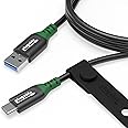 Amazon.com: Plugable USB C to USB A Cable with Desk Management Strap, 3 ...