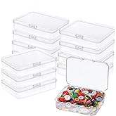 Amazon.com: 6 Pcs Mini Plastic Storage Containers Box with Lid, 4.5x3.4 ...
