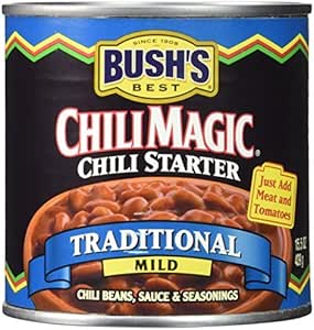 Amazon.com : Bush's Best Chili Magic Traditional Mild Chili Starter ...
