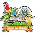 Amazon.com: Costa Rica Fridge Magnet Wooden Magnet Art Souvenirs ...