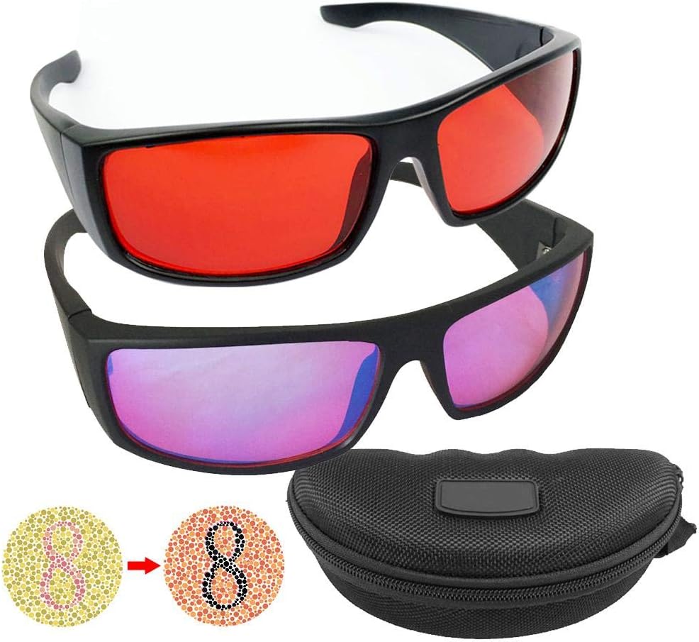 RUNMIND Color Blind Glasses Red Green Color Blindness Corrective ...