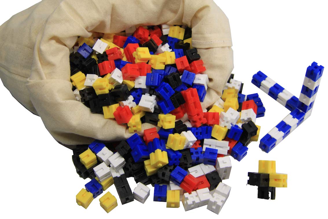 WISSNER active learning Interlocking Weight Cubes, 1000 Cubes 1 x 1 cm ...