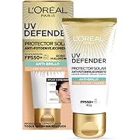 L'Oréal Paris Protector Solar Diario FPS50+ UV Defender Fluido Tono Claro, 40ml : Amazon.com.mx ...