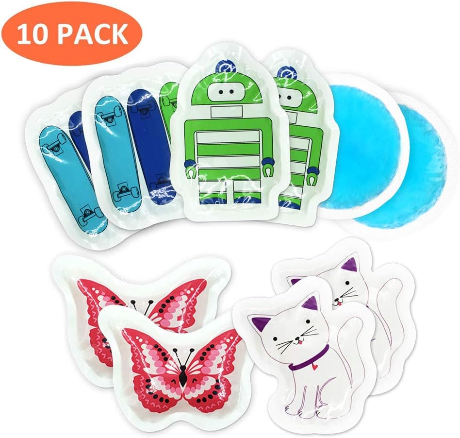 Kids Ice Pack Hot Cold Compress for Children Reusable – for Injuries ...