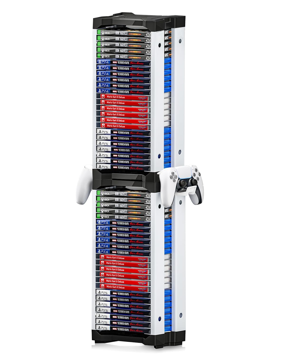Nargos Video Game Storage Tower for PS5/ PS4/ PS3/ PS2/ PSP/Xbox One ...