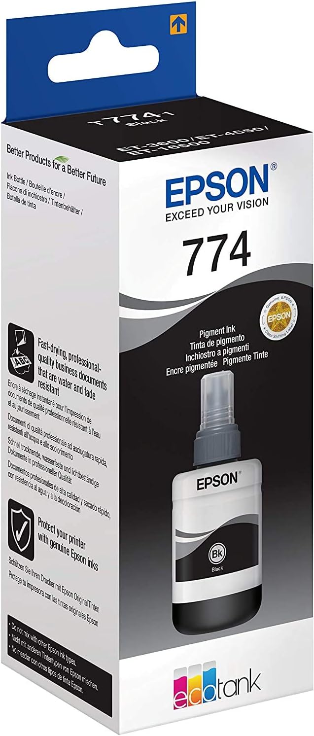 Epson EcoTank T7741 Ink Bottle 140ml, Black – BigaMart