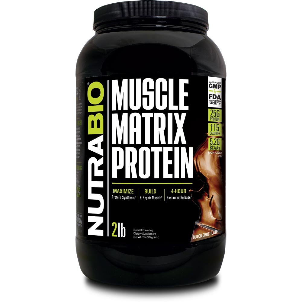Amazon.com: NutraBio Muscle Matrix - Whey Protein Blend (Vanilla, 2 ...