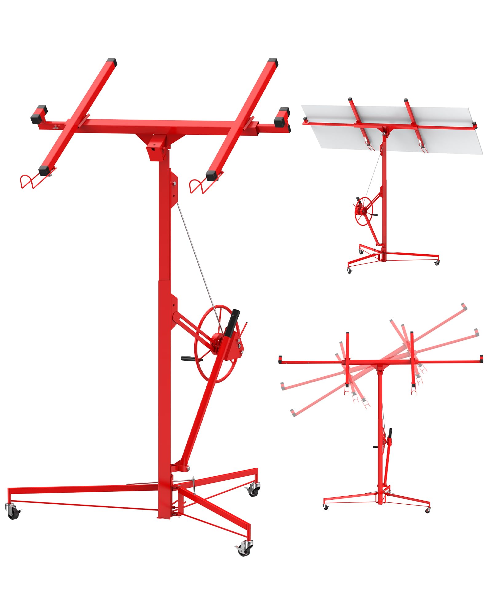 PrecisionAuto 11 FT Drywall Lift, 150 LBS Capacity Sheetrock Lift ...