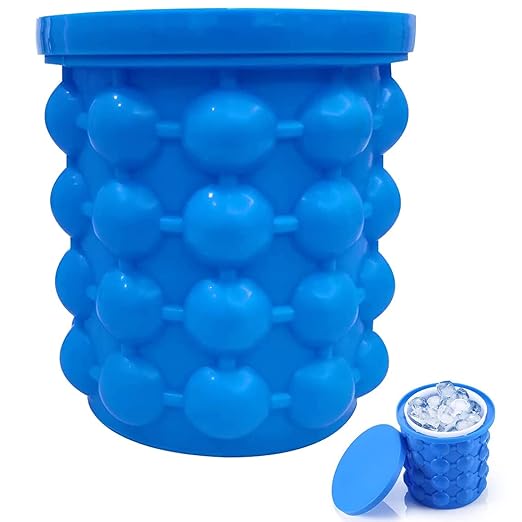 Buy Pla Next Ice Cube Maker Bucket Tray Large Silicone Ice Bucket | 2 ...