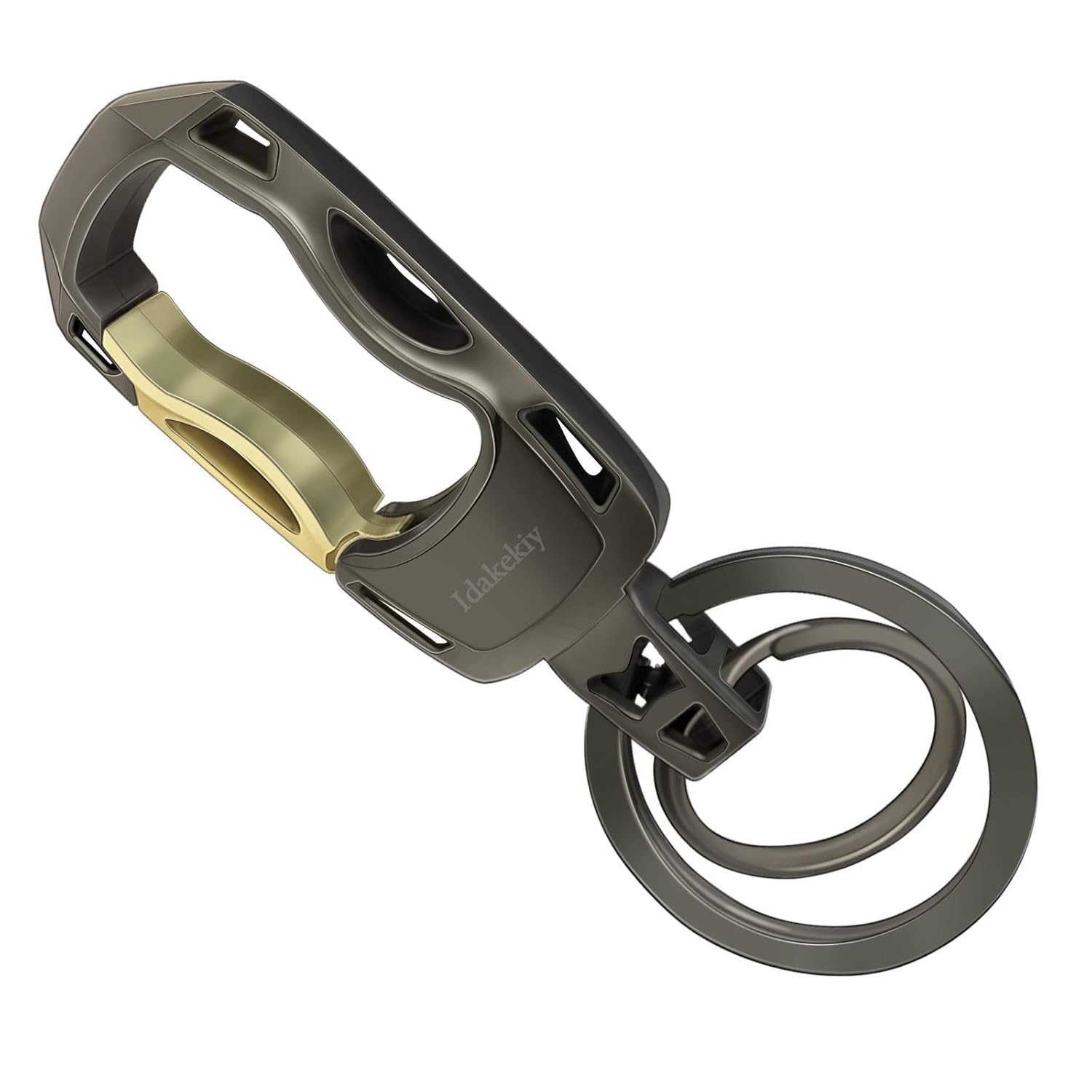 Idakekiy Heavy Duty Key Chain with 2 Key Rings Carabiner Car Key Chains ...