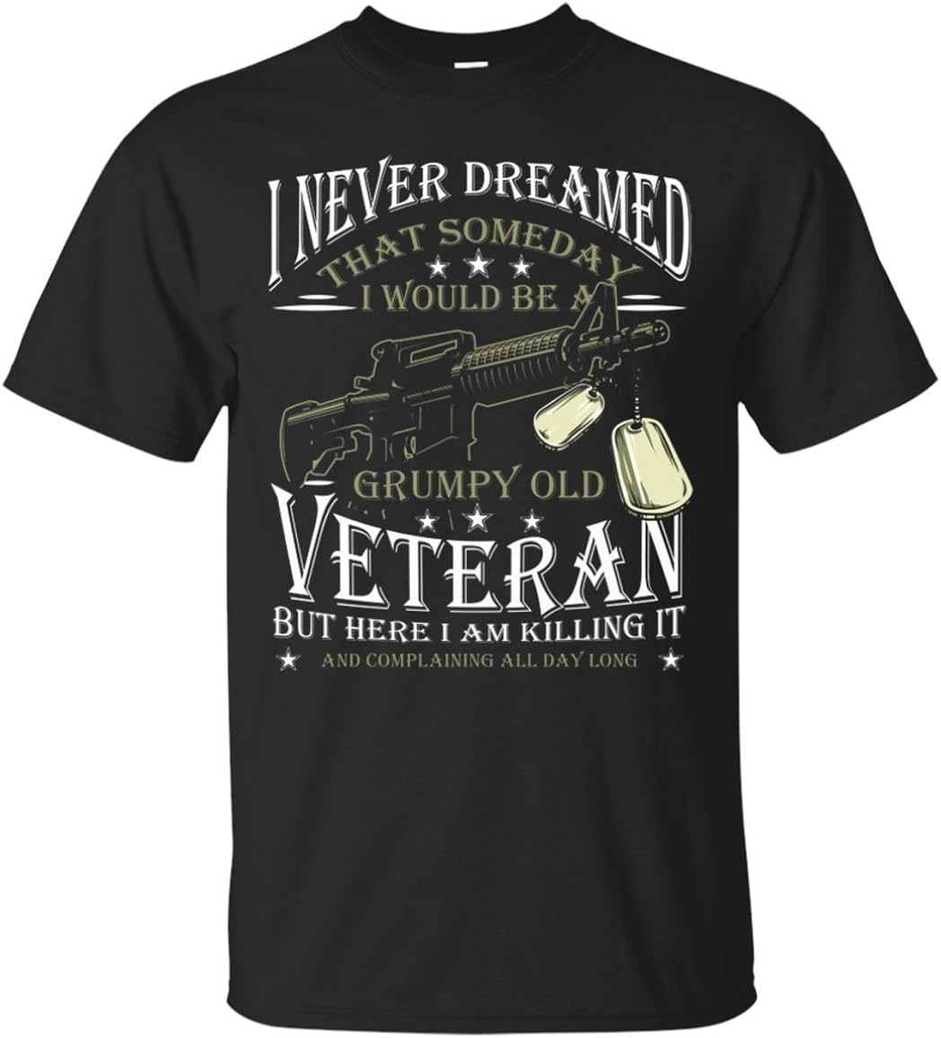 Amazon.com: NavyTee Grumpy Old Veteran Funny Military Army Soldier Best ...