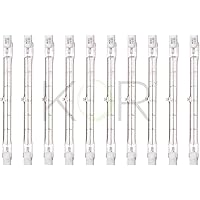 (Pack of 4) Halogen Double Ended J Type 118 mm (4.64 Inches) 120 Volt ...