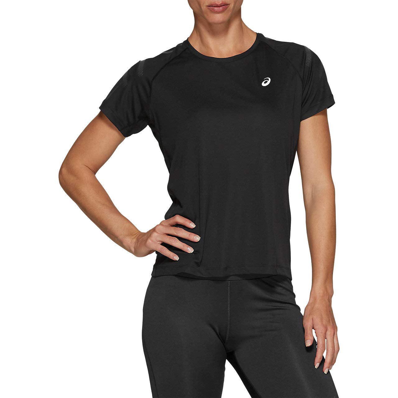 Buy ASICS Women's Solid Regular Fit T-Shirt (2012A452.002_Performance ...