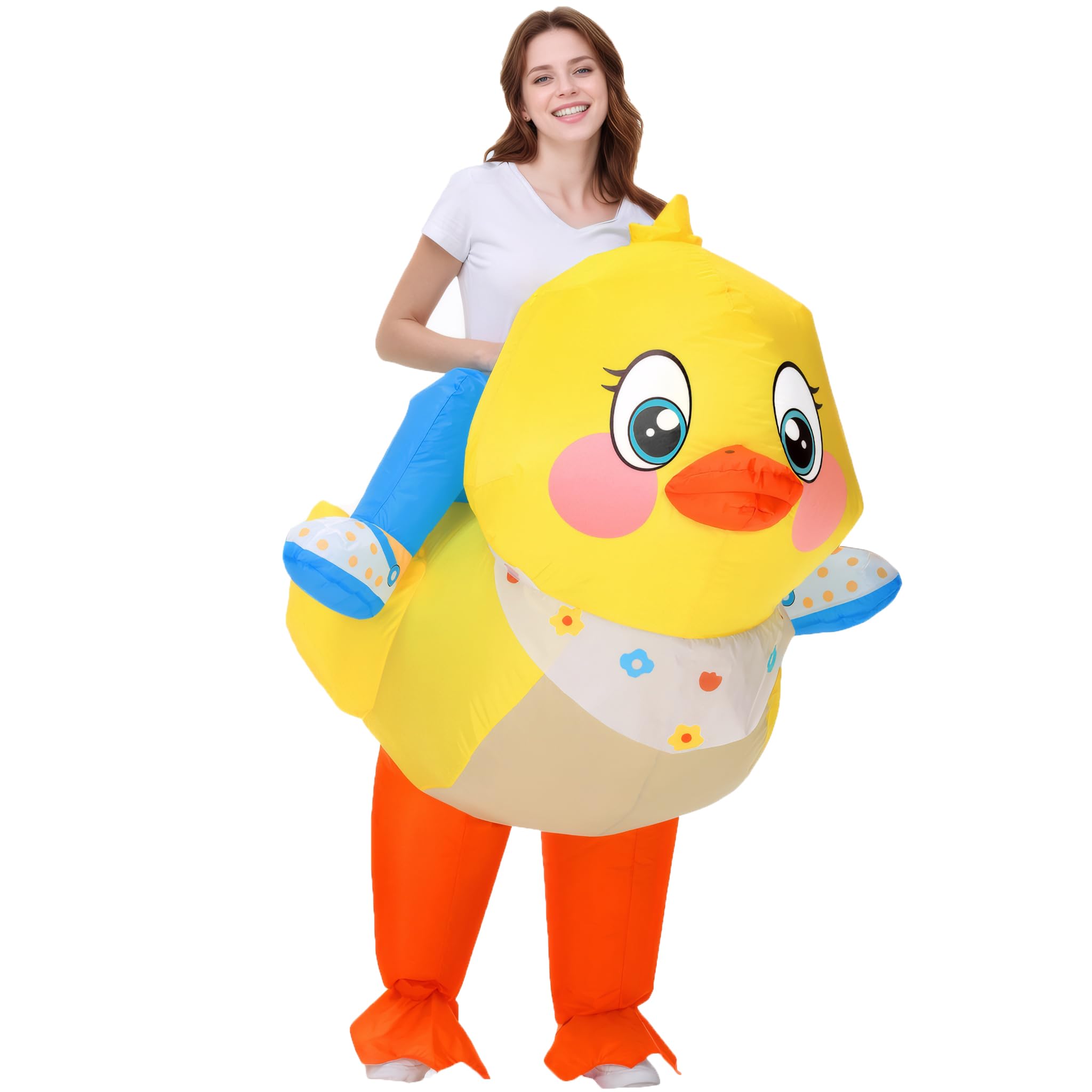XYJKIDSES Inflatable Duck Costume for Adult Blow up Costume Halloween ...