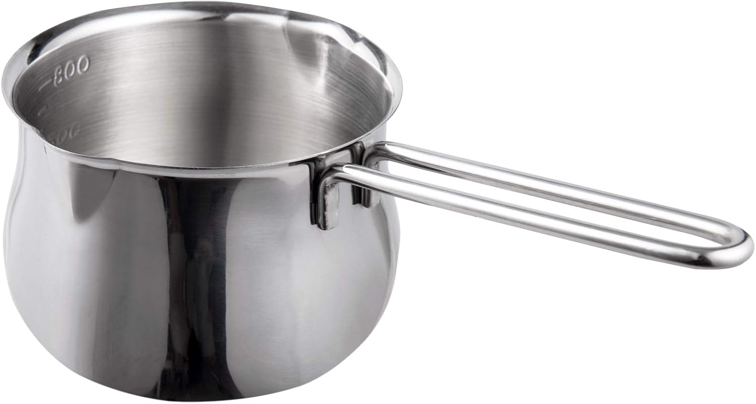 Amazon.co.jp: IMEEA ミルクパン 片手鍋 18-8ステンレス IH対応 800ml ソースパン ミニミルクパン シルバー: DIY・工具・ガーデン