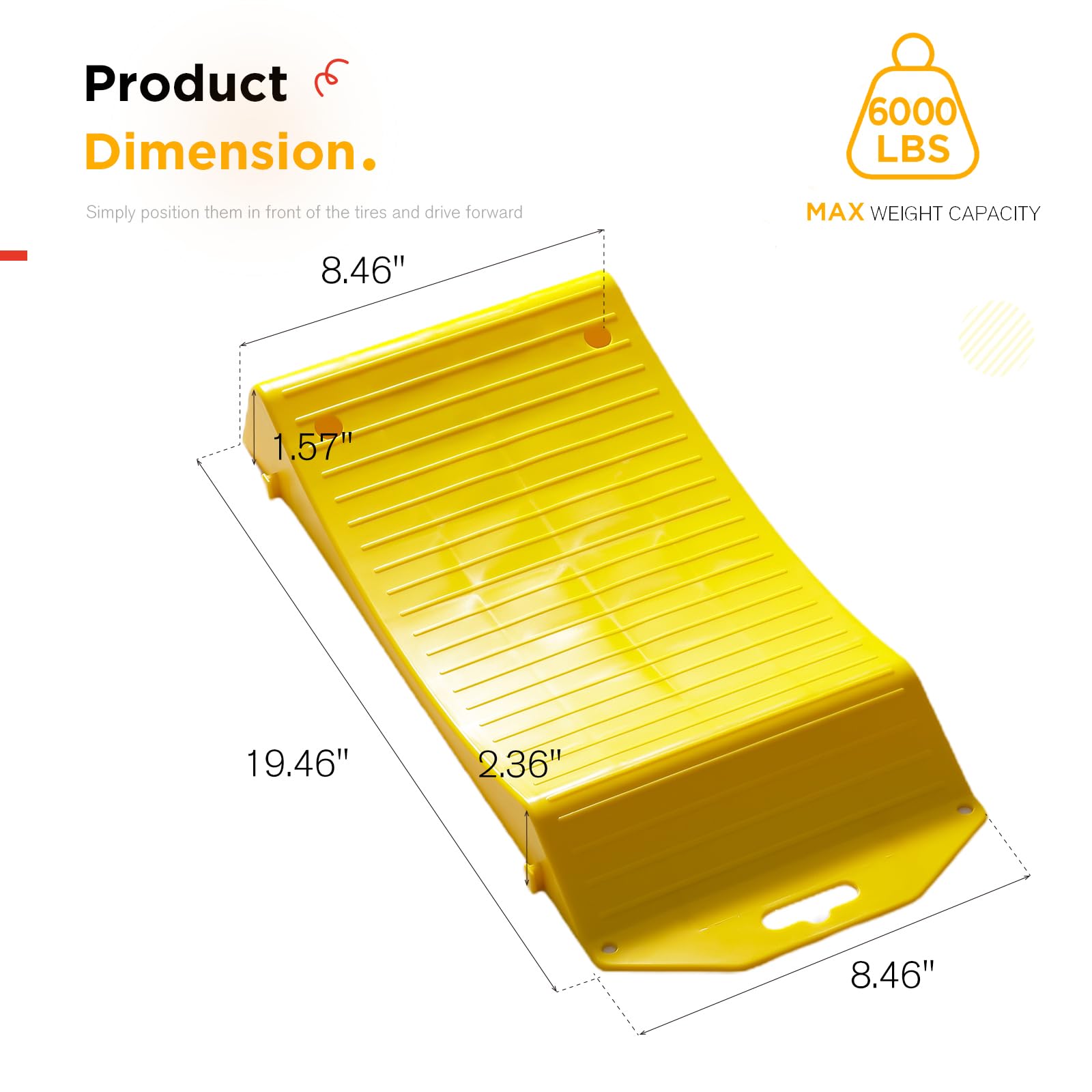 Tire Saver Ramps - Heavy-Duty Vehicle Storage Ramp Set Of 4 Pack Anti ...