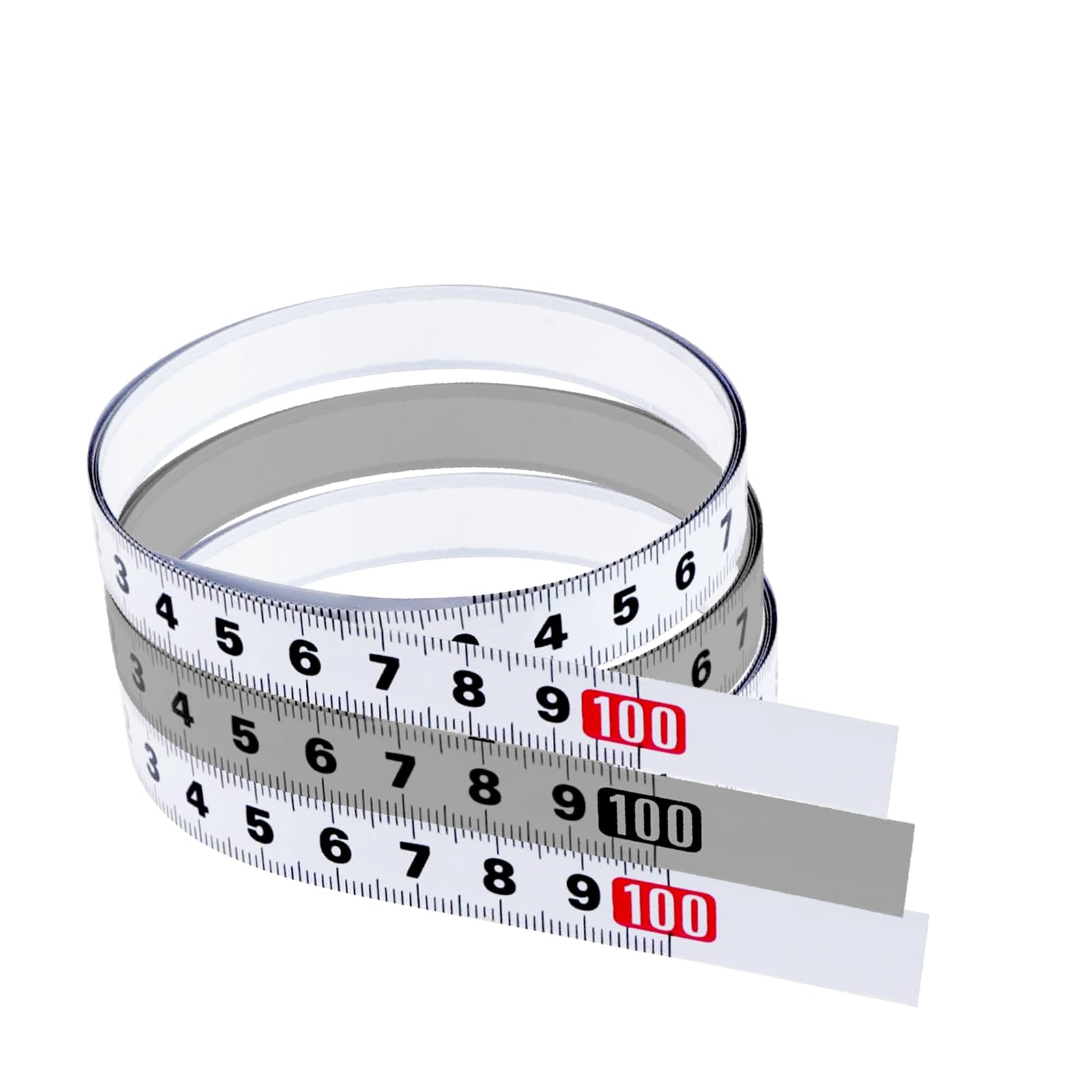3 Pcs Self-Adhesive Measuring Tape, 39" & 78" Metal Stick Metric Tape ...