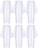 Toulite 6 Pcs Unisex Matte Choir Robes for Baptism Church Confirmation ...
