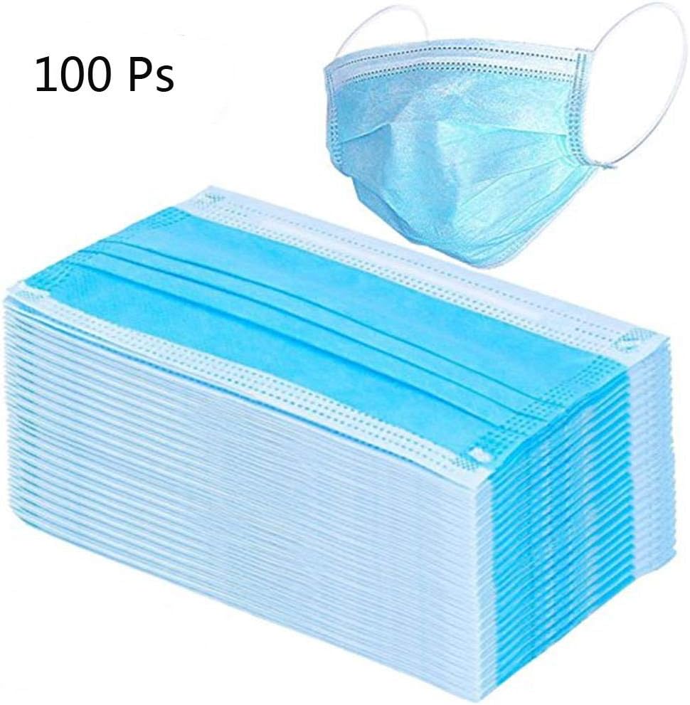 Medical Face Mask Flu，100 Pack Surgical Disposable Face Masks with ...