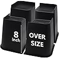 Amazon.com: HANIHUA Bed Risers 8 inch Heavy Duty, 4 Pack Oversized ...