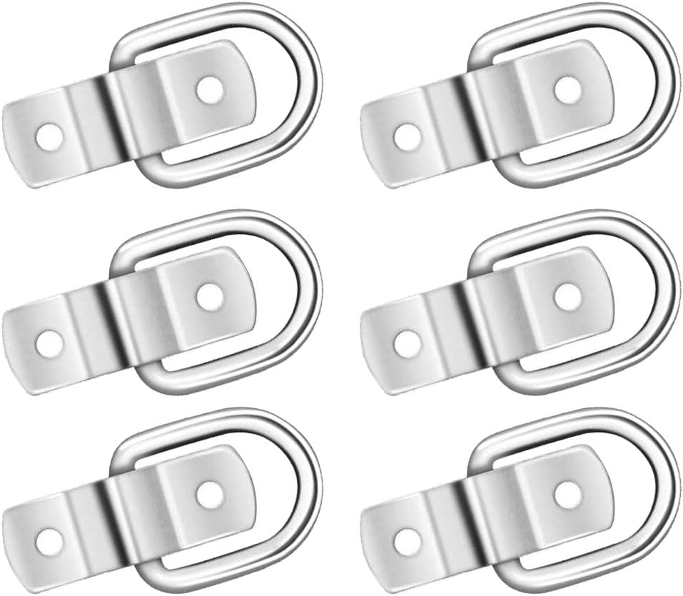 Gwolf D Ring Tie Down Ring, 6pcs D Ring Lashing Ring, Load Anchor ...